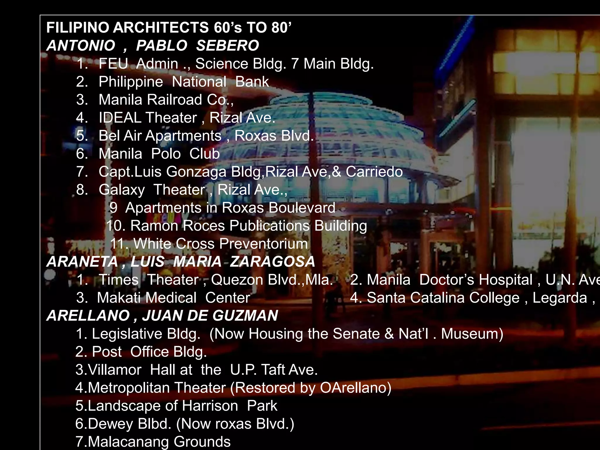 Hoa 4 - Philippine Architecture 1 | PDF