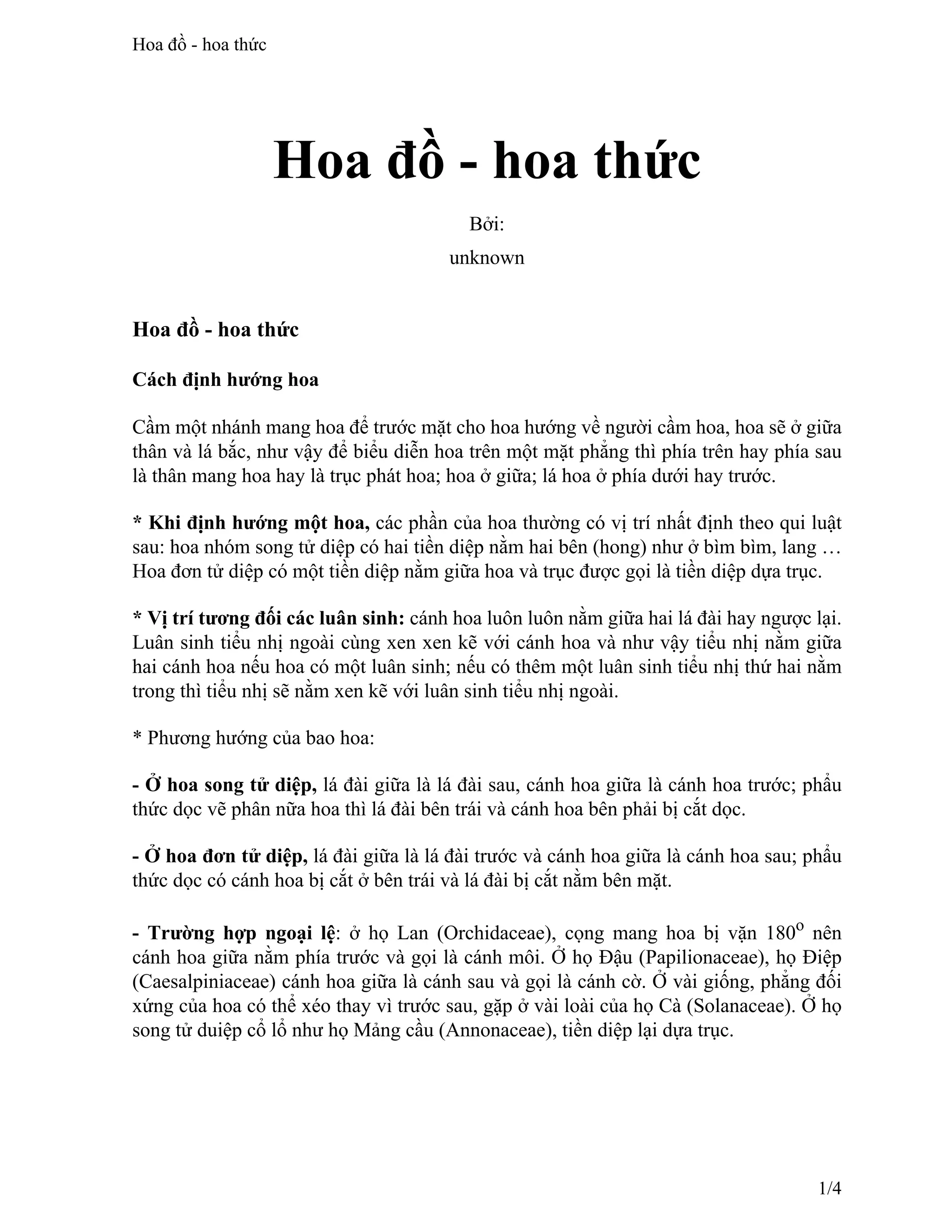 Hoa đồ hoa thức | PDF