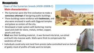 Comprehensive Overview of Mesopotamian Civilization and Architecture | PDF