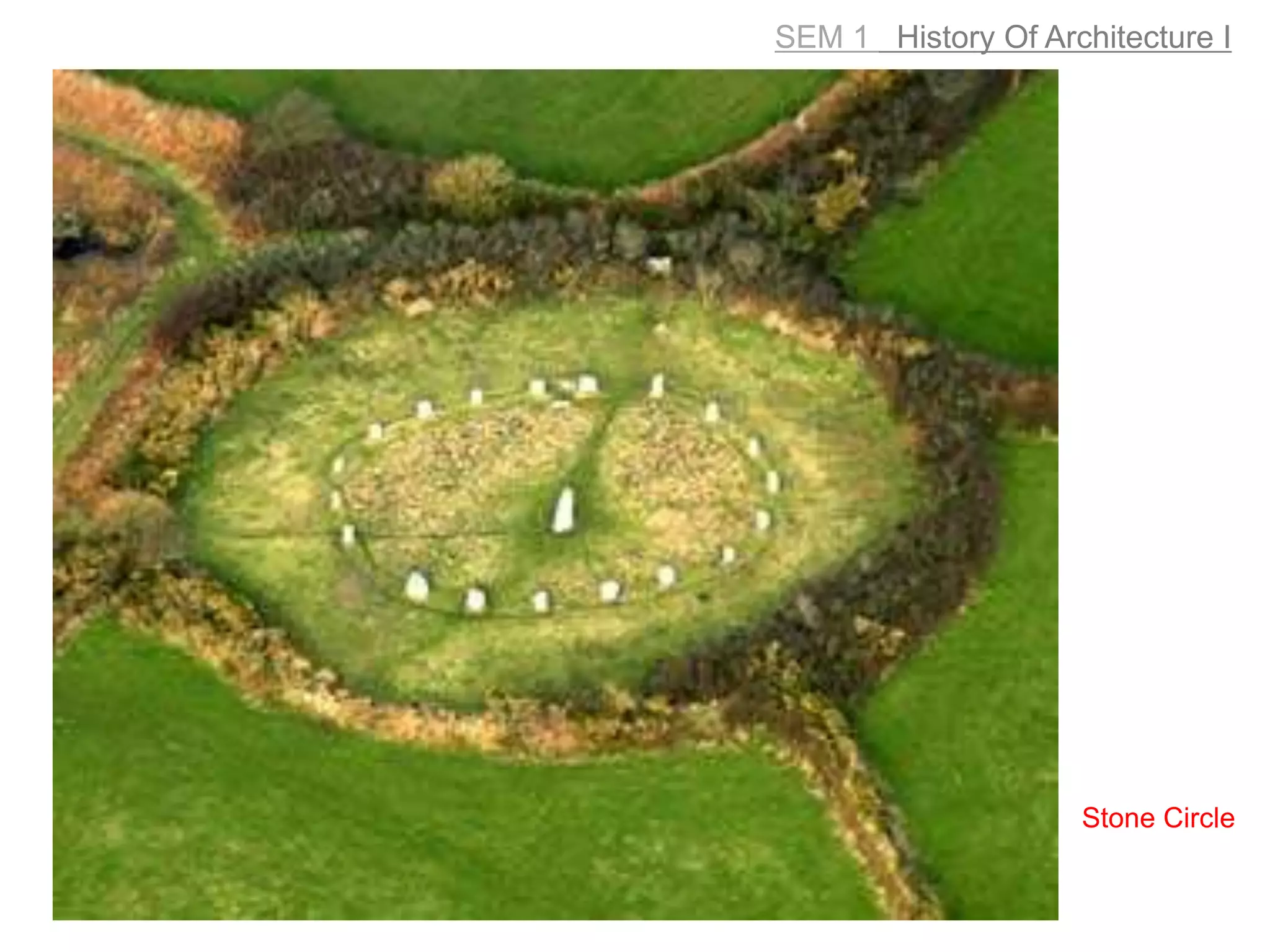 Prehistoric civilizations - History of Architecture 1 (B. Arch) | PPTX