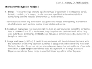 Prehistoric civilizations - History of Architecture 1 (B. Arch) | PPTX