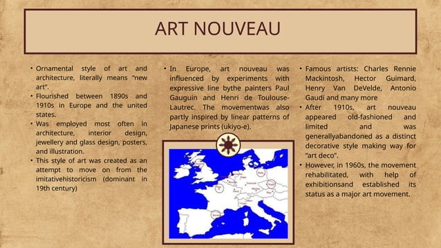 History of Architecture Art Nouveau & Deco | PPTX