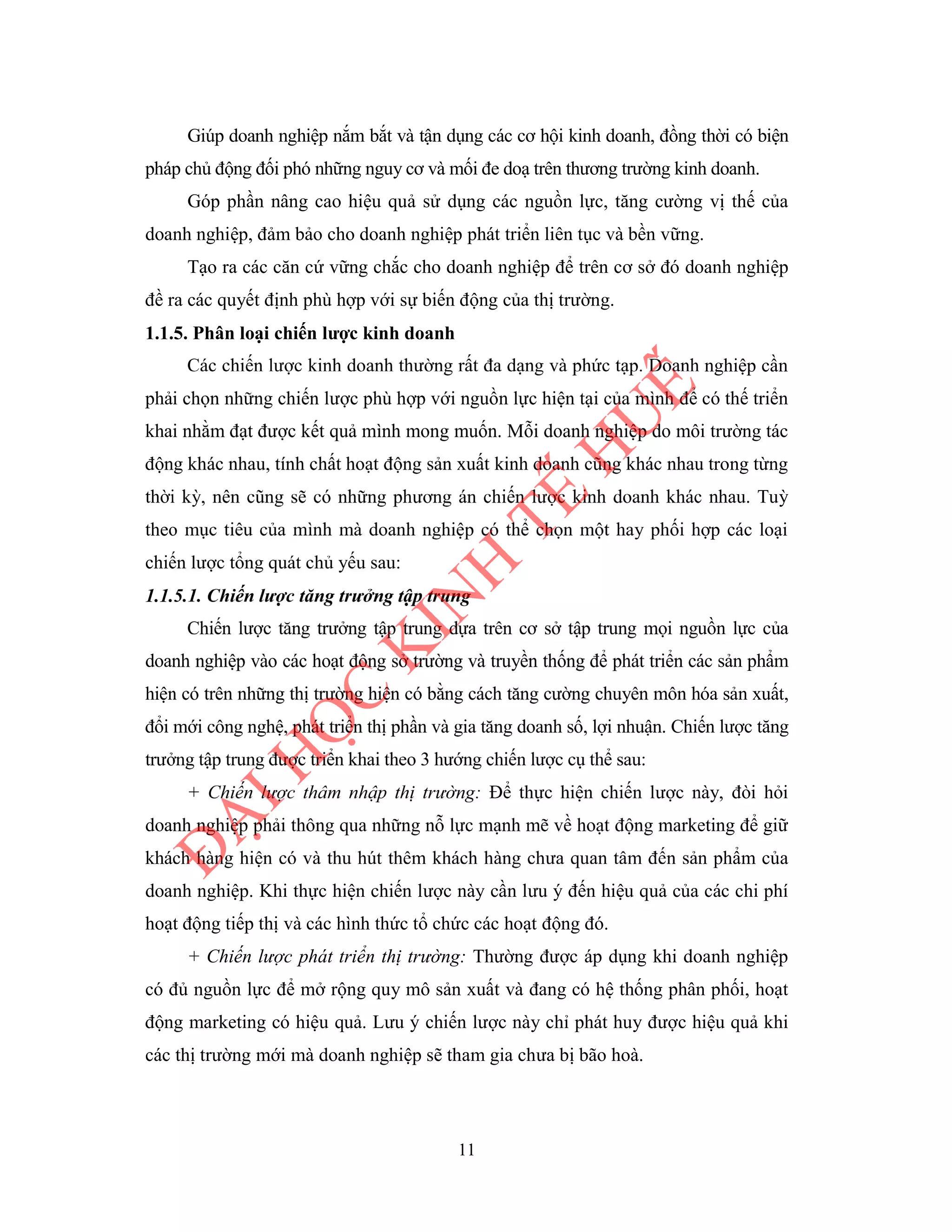 Luận văn: Hoạch định chiến lược kinh doanh công ty Khatoco, HAY | PDF