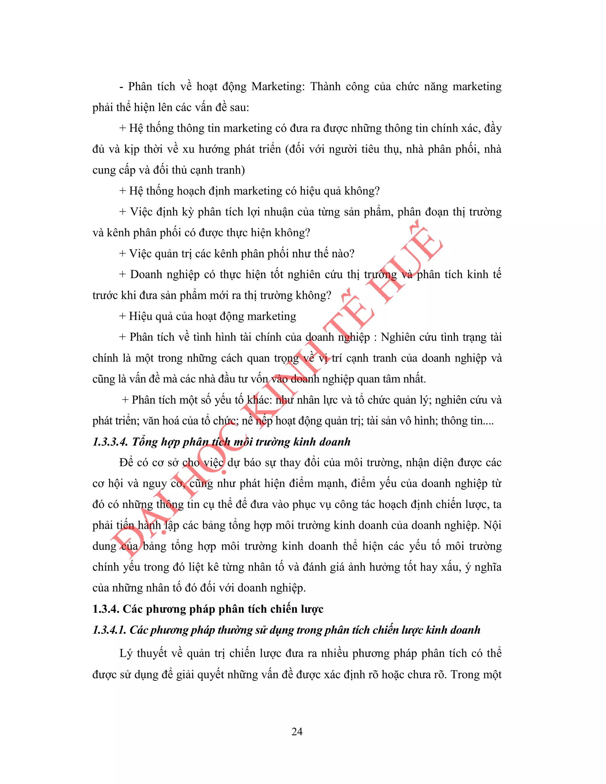 Luận văn: Hoạch định chiến lược kinh doanh công ty Khatoco, HAY | PDF