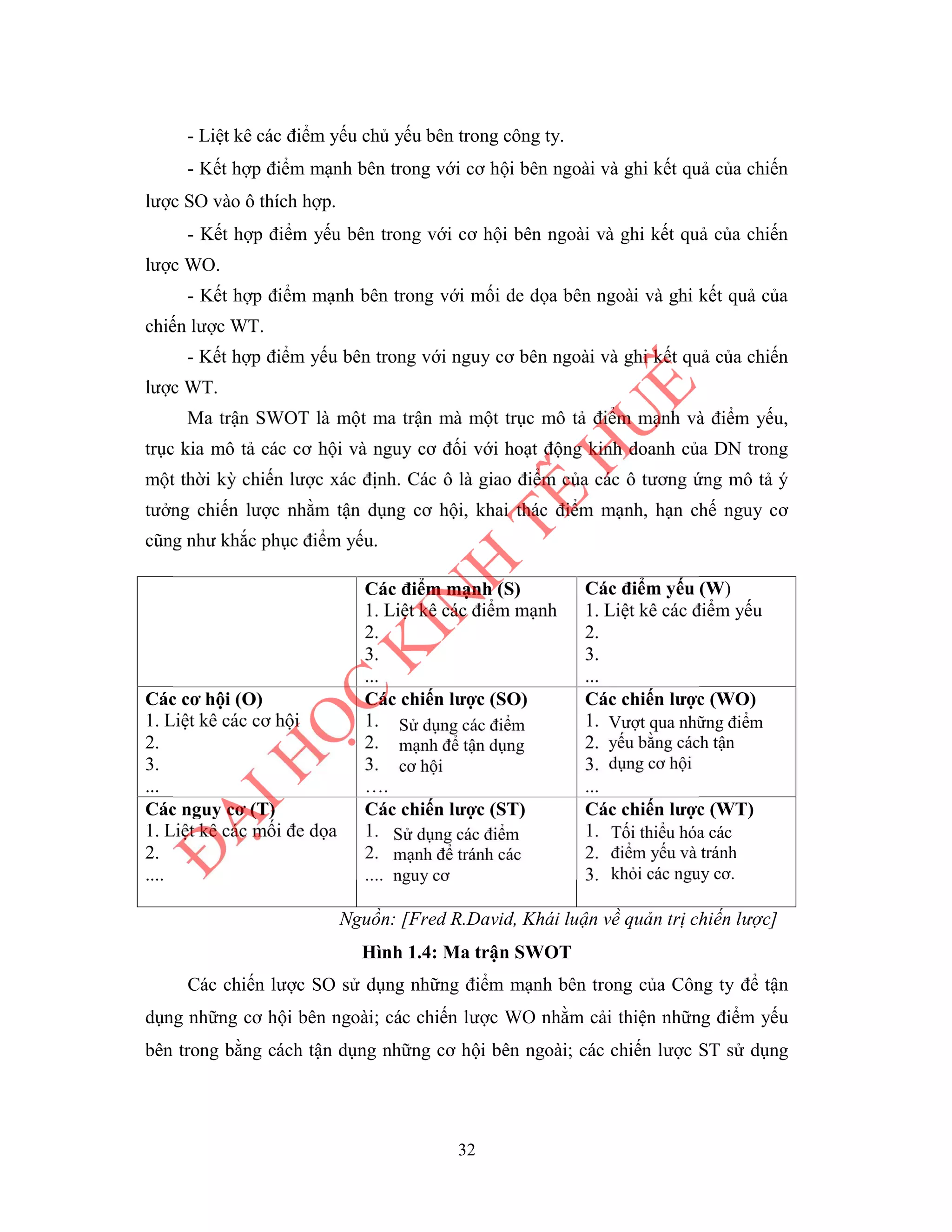Luận văn: Hoạch định chiến lược kinh doanh công ty Khatoco, HAY | PDF