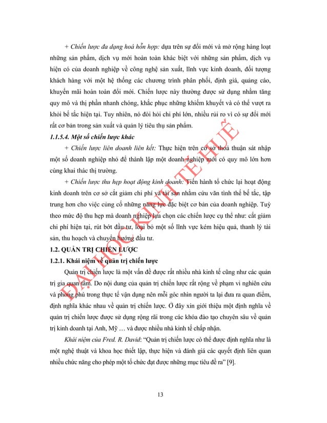 Luận văn: Hoạch định chiến lược kinh doanh công ty Khatoco, HAY | PDF