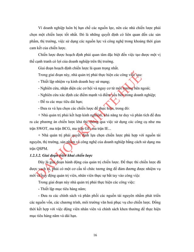 Luận văn: Hoạch định chiến lược kinh doanh công ty Khatoco, HAY | PDF