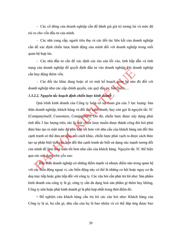 Luận văn: Hoạch định chiến lược kinh doanh công ty Khatoco, HAY | PDF