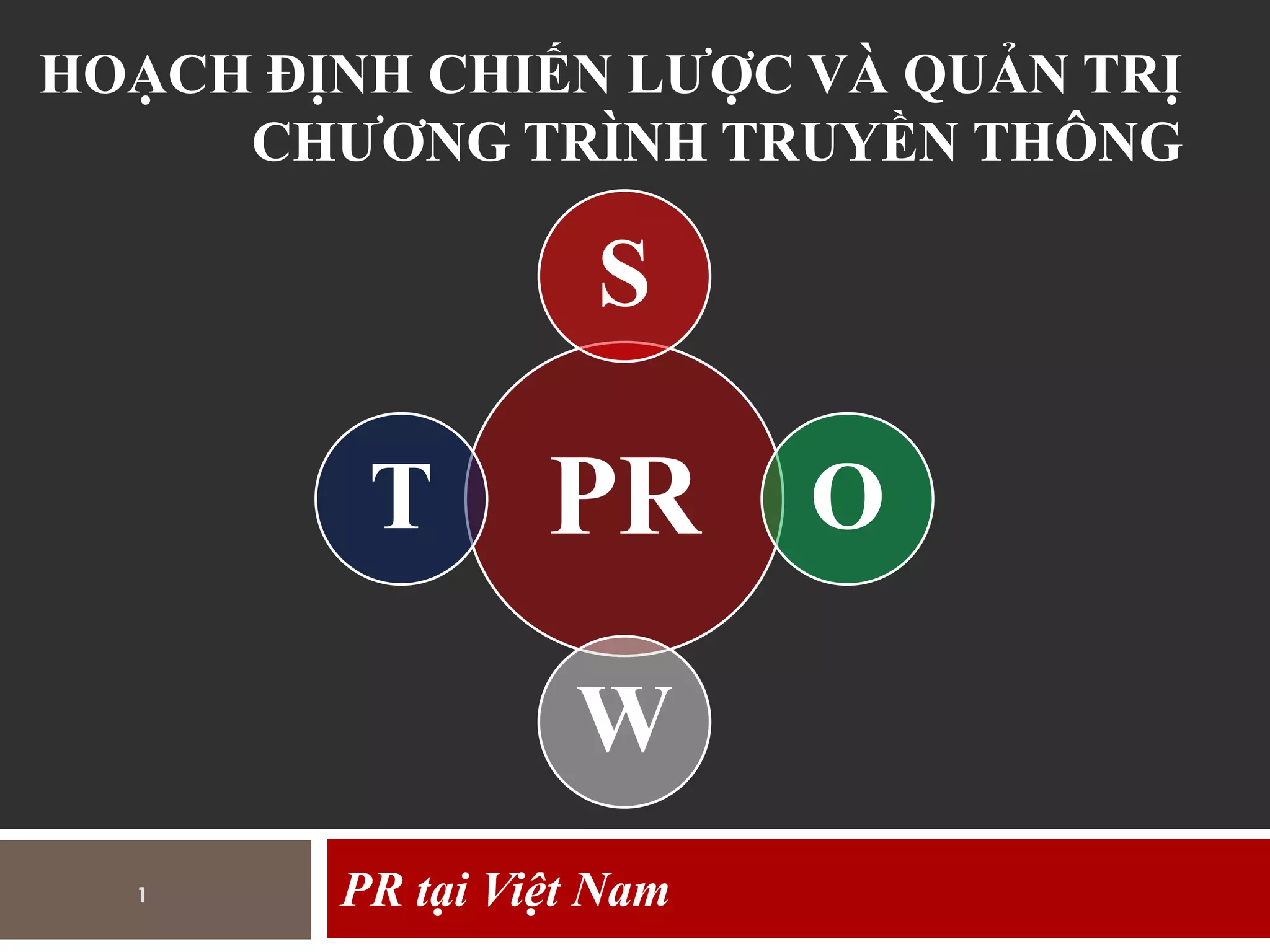 Phân tích SWOT của ngành PR tại VN | PPTX