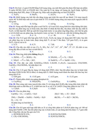 Đề thi môn Hóa Đại học khối B năm 2008 | PDF