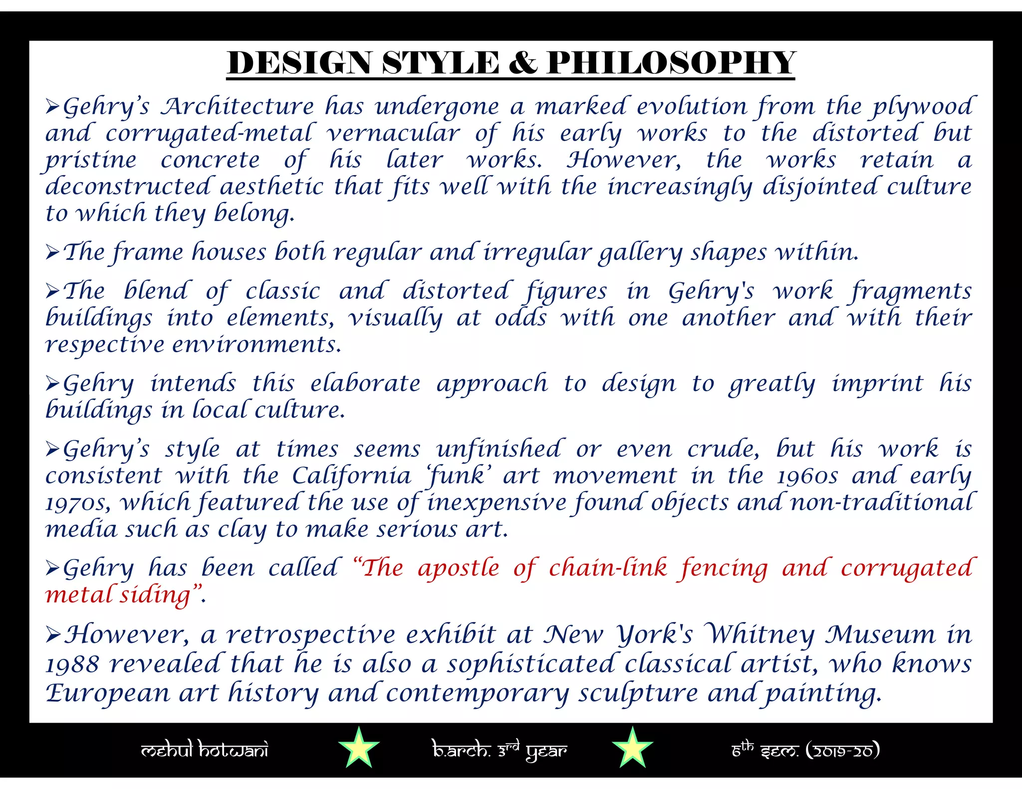 Frank Owen Gehry (HOA) | PDF
