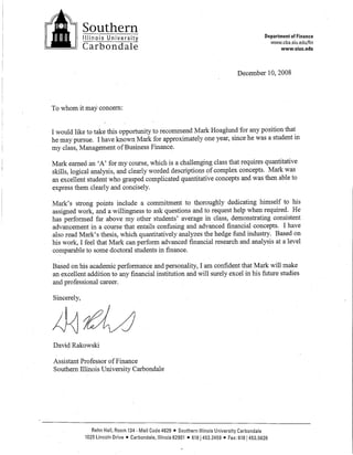 Hoaglund Reco Letter2 | PDF | Business Accounting & Finance | Business