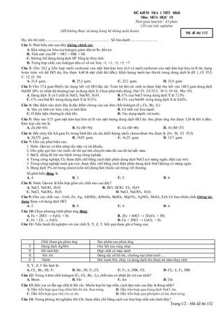 Hoa hkii 10 1 hoa 132 132 lan 1 2019 - 2020 | PDF