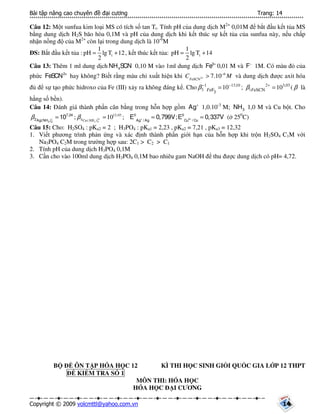 [Hoa hocthpt]baitaphoahocdaicuong 1 | PDF