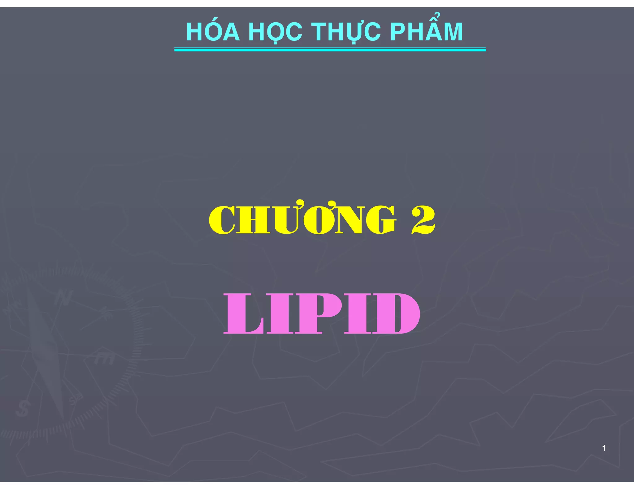 Hoa hoc thuc pham chuong 2 lipid ton nu minh nguyet | PDF