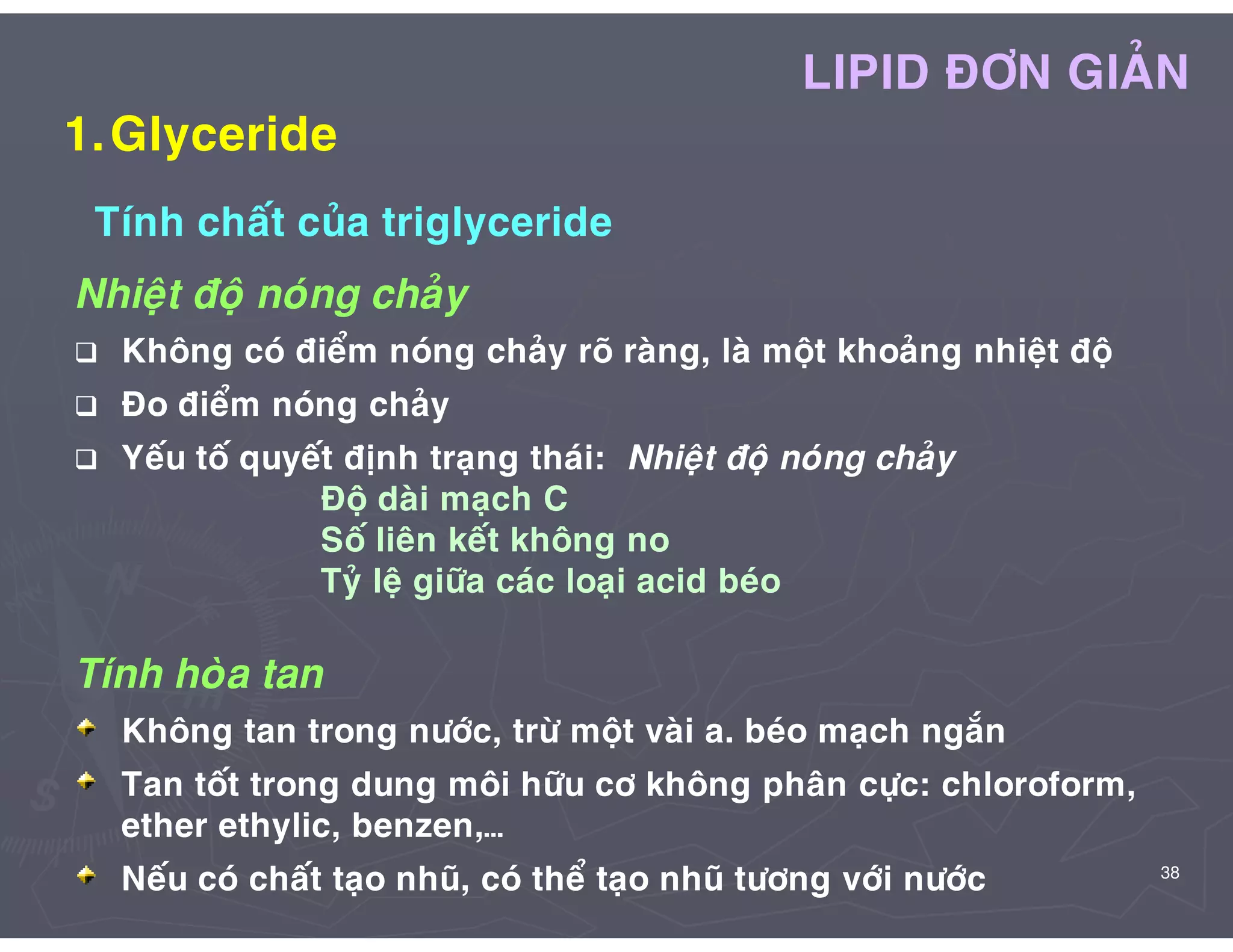 Hoa hoc thuc pham chuong 2 lipid ton nu minh nguyet | PDF