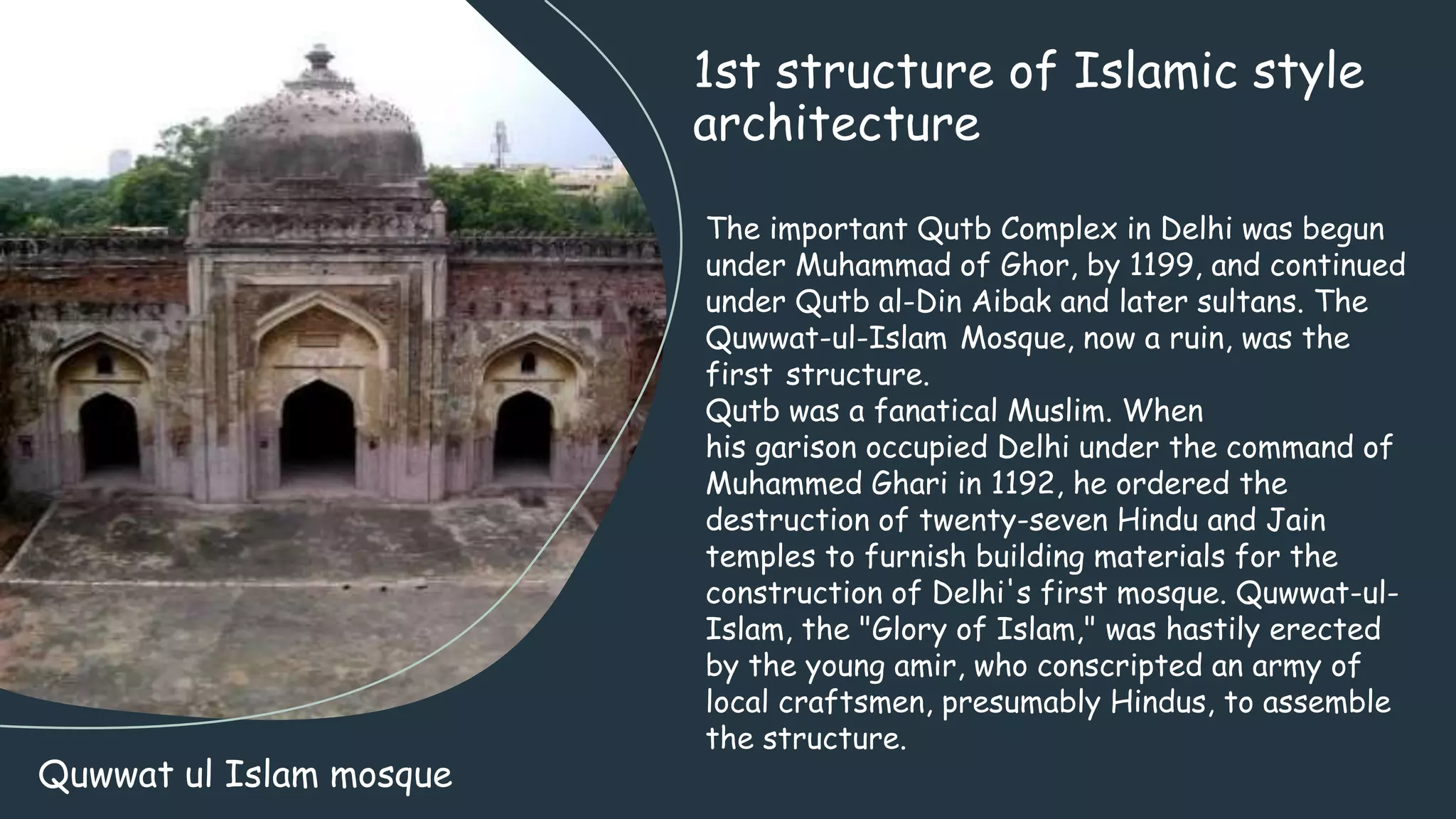 Indo Islamic influence architecture | PPTX