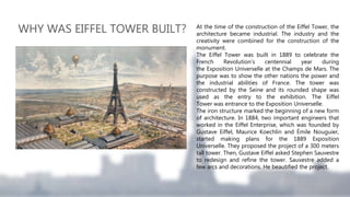 industrial revolution Eiffel Tower | PPTX