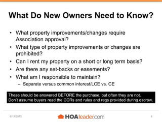 How to Create a New-Owner Orientation Program for Your HOA | PPTX