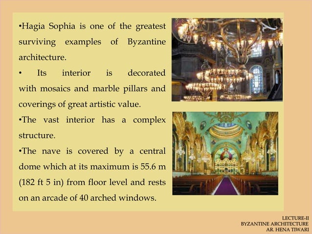 Hoa lec ii (byzantine architecture) | PPTX