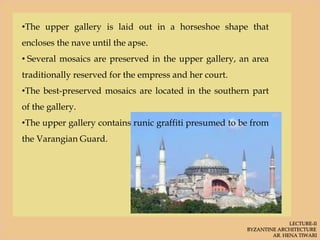 Hoa lec ii (byzantine architecture) | PPTX