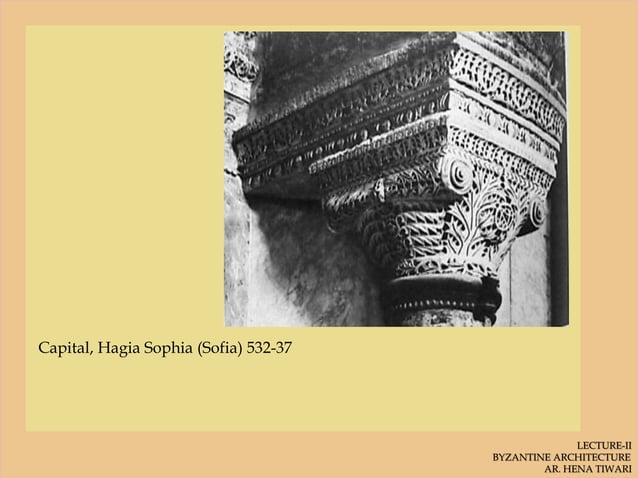 Hoa lec ii (byzantine architecture) | PPTX