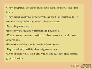 Hoa lec ii (byzantine architecture) | PPTX