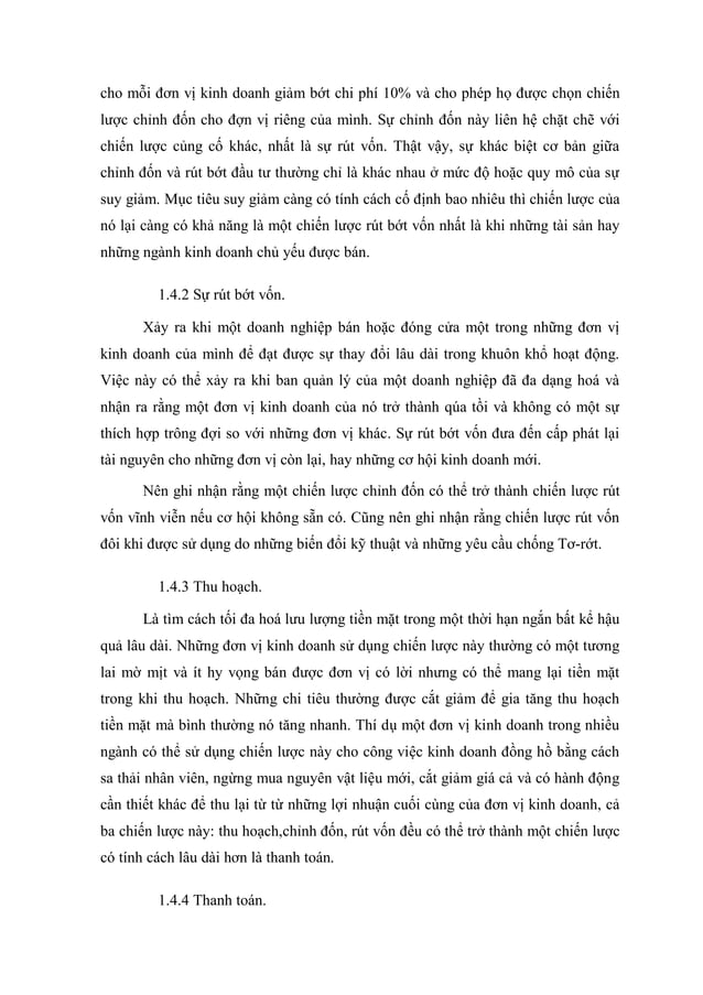 Luận văn: Hoàn thiện công tác hoạch định chiến lược kinh doanh | PDF