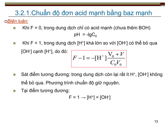 Hoa phan tich co so chuong 3 phuong phap chuan do acid baz | PDF