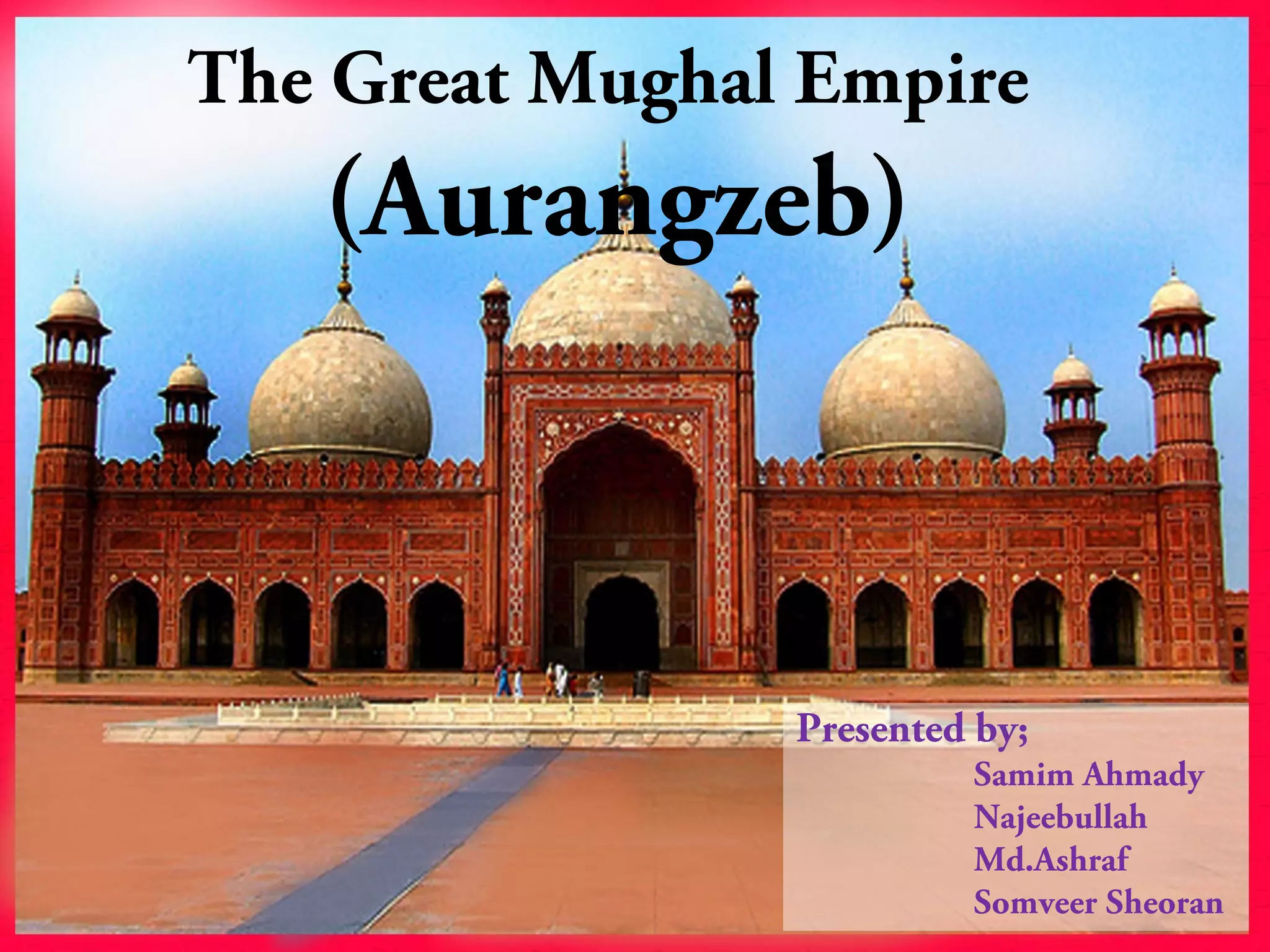 mughal empire ppt architecture | PPT