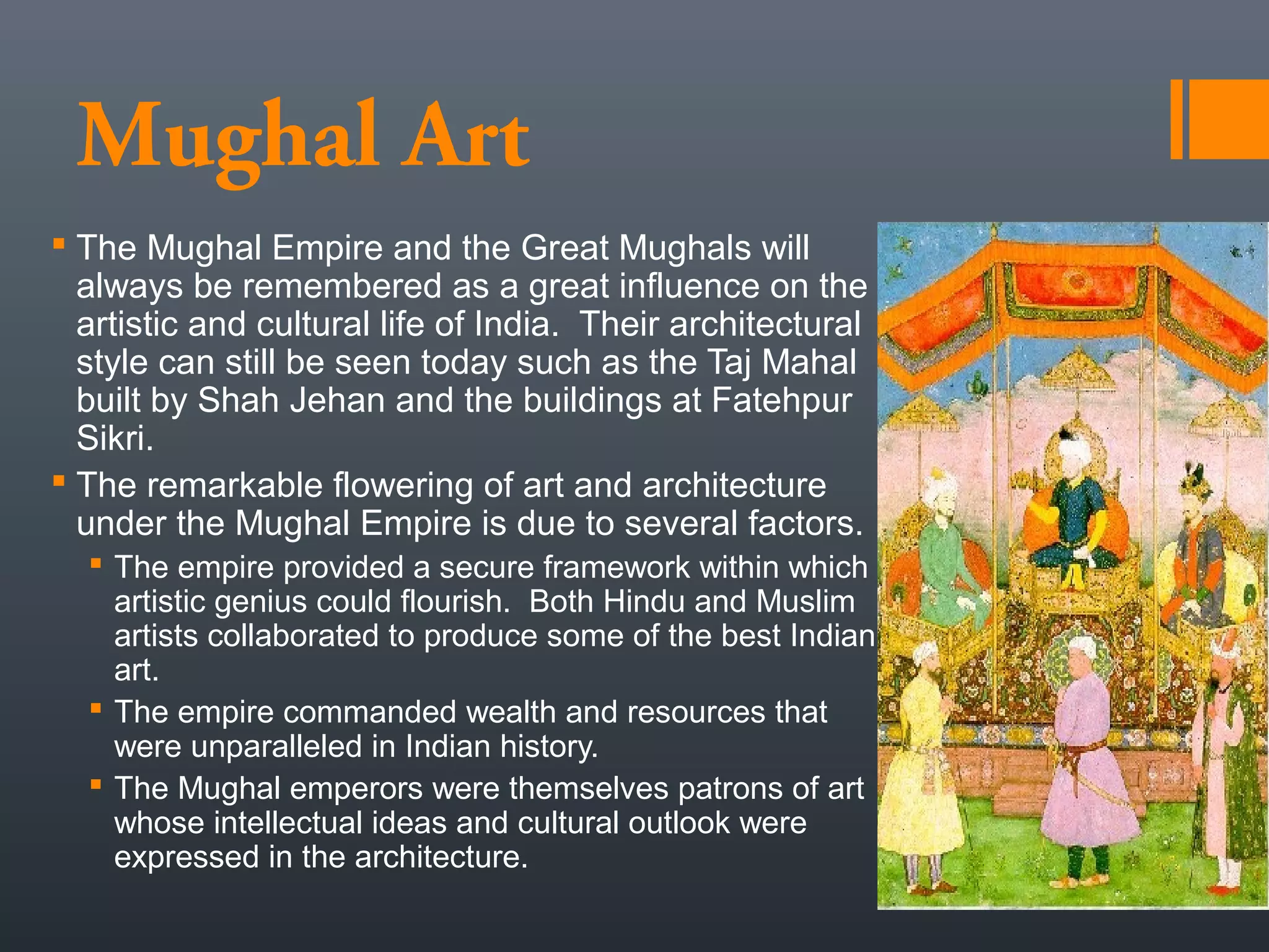 mughal empire ppt architecture | PPT