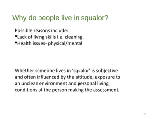 Hoarding and squalor training slideshow | PPT