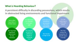 Hoarding Behaviour and Cluttered Homes | PPT