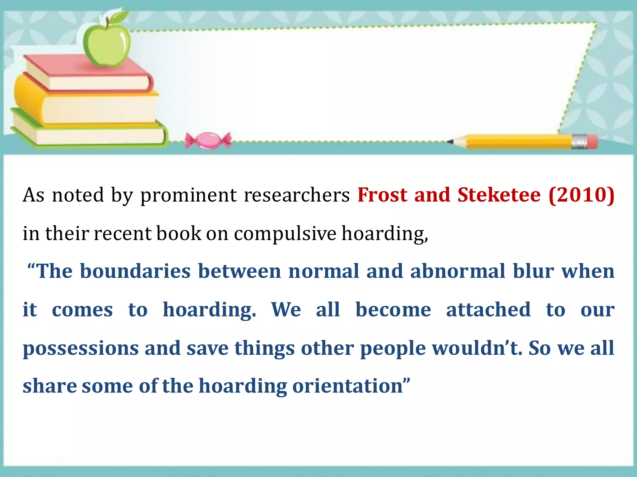 Hoarding disorder | PDF