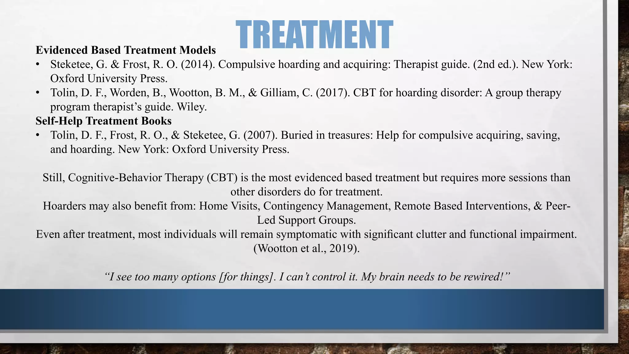 Hoarding disorder pres | PPTX