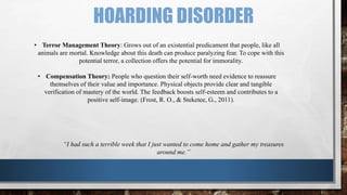 Hoarding disorder pres | PPTX