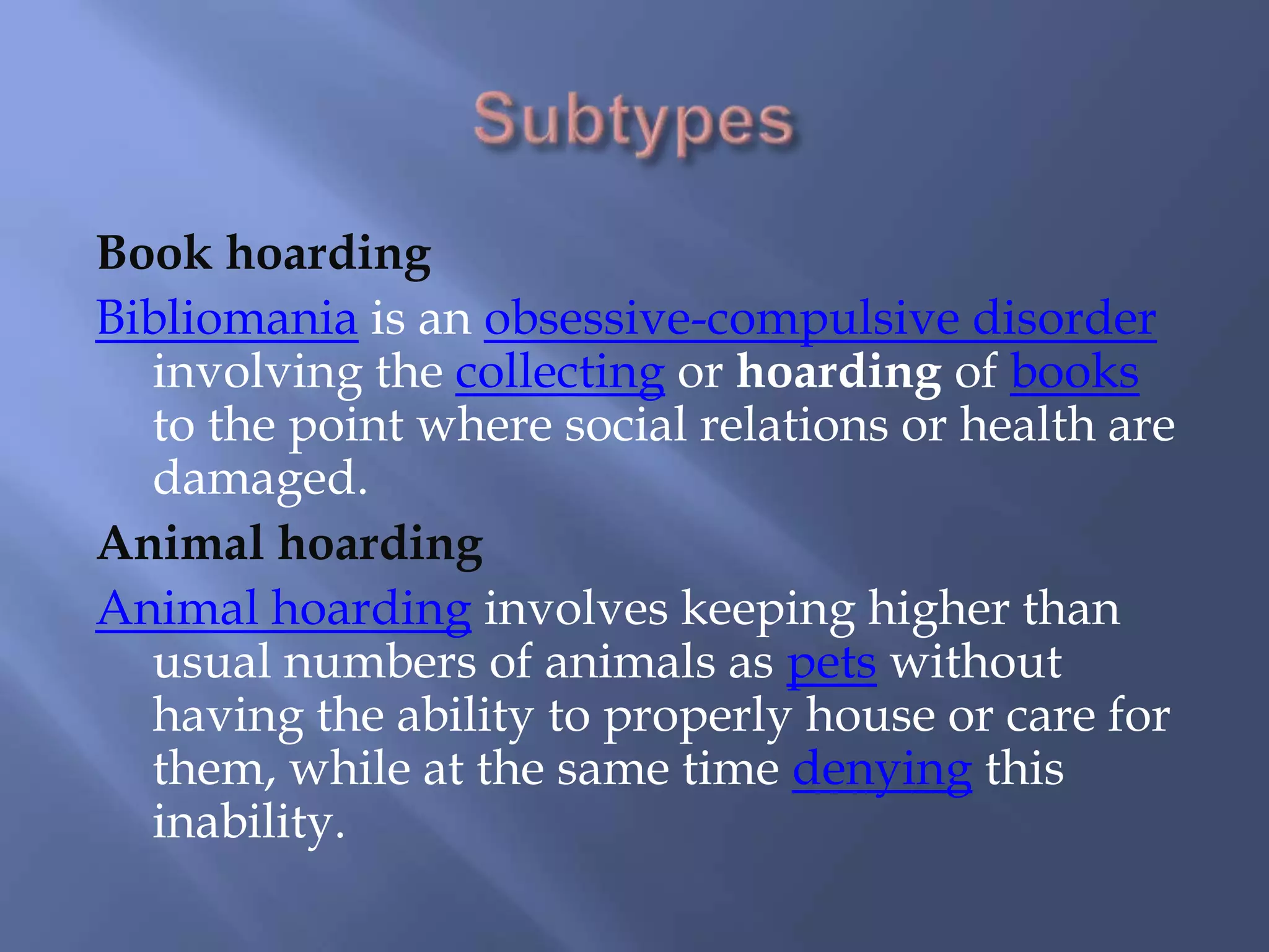 Hoarding power point presentation | PPTX