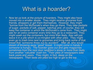 Hoarding presentation 1 | PPT