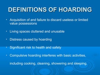 Hoarding presentation 1 | PPT