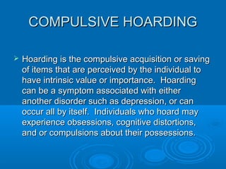 Hoarding presentation 1 | PPT