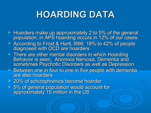 Hoarding presentation 1 | PPT