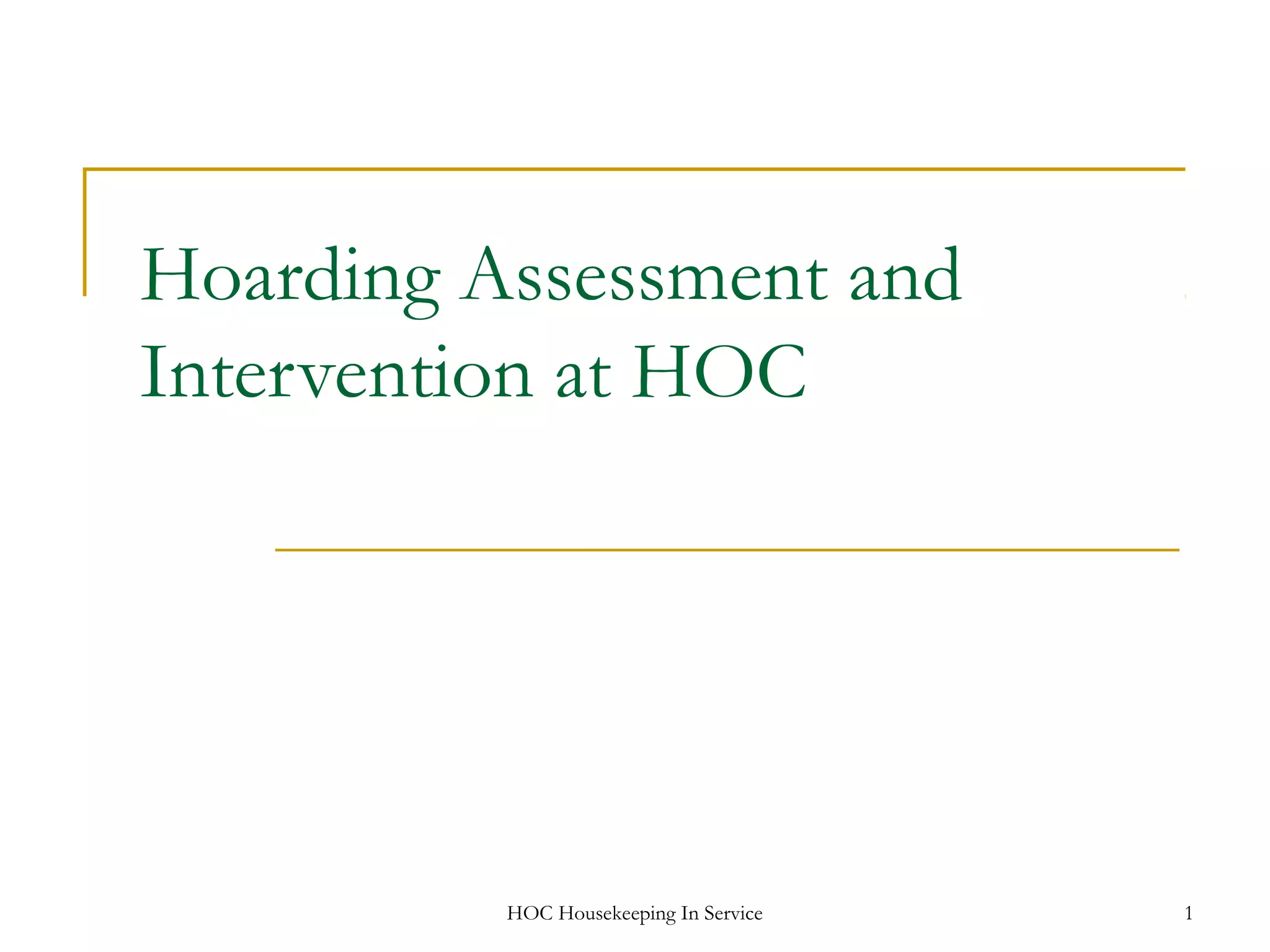 Hoarding presentation 2 | PPT