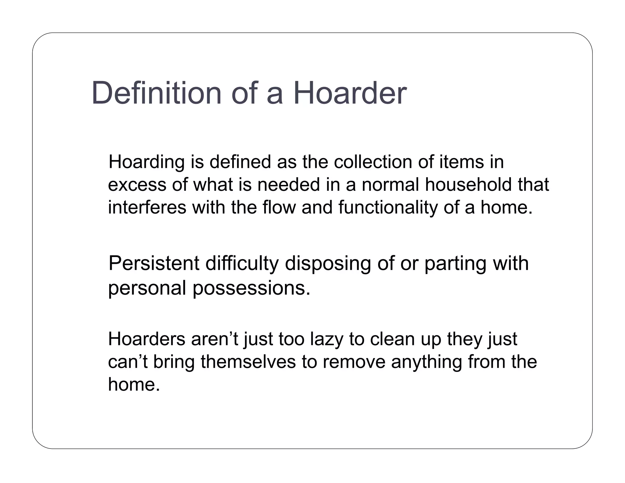 Hoarding | PDF