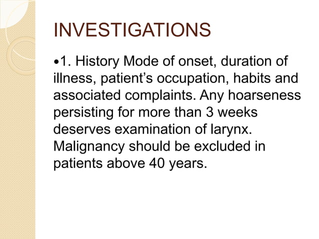 Hoarseness of voice | PPTX