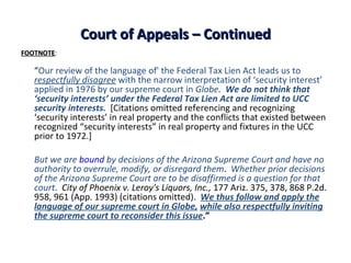 HOA and IRS Lien Priority Issues | PPT
