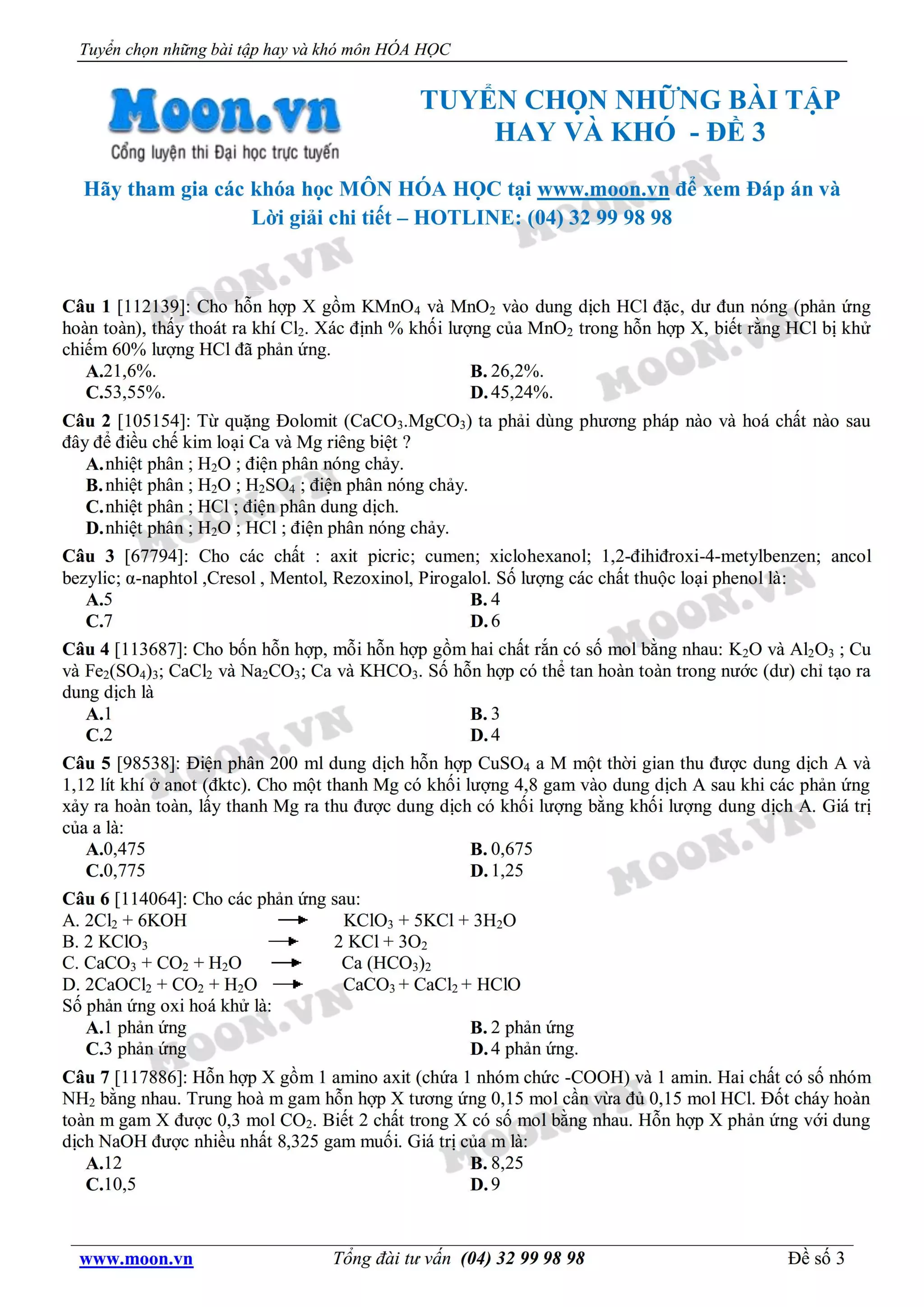 Hoa tuyen chon_nhung_bai_tap_hay_va_kho_de_3 | PDF