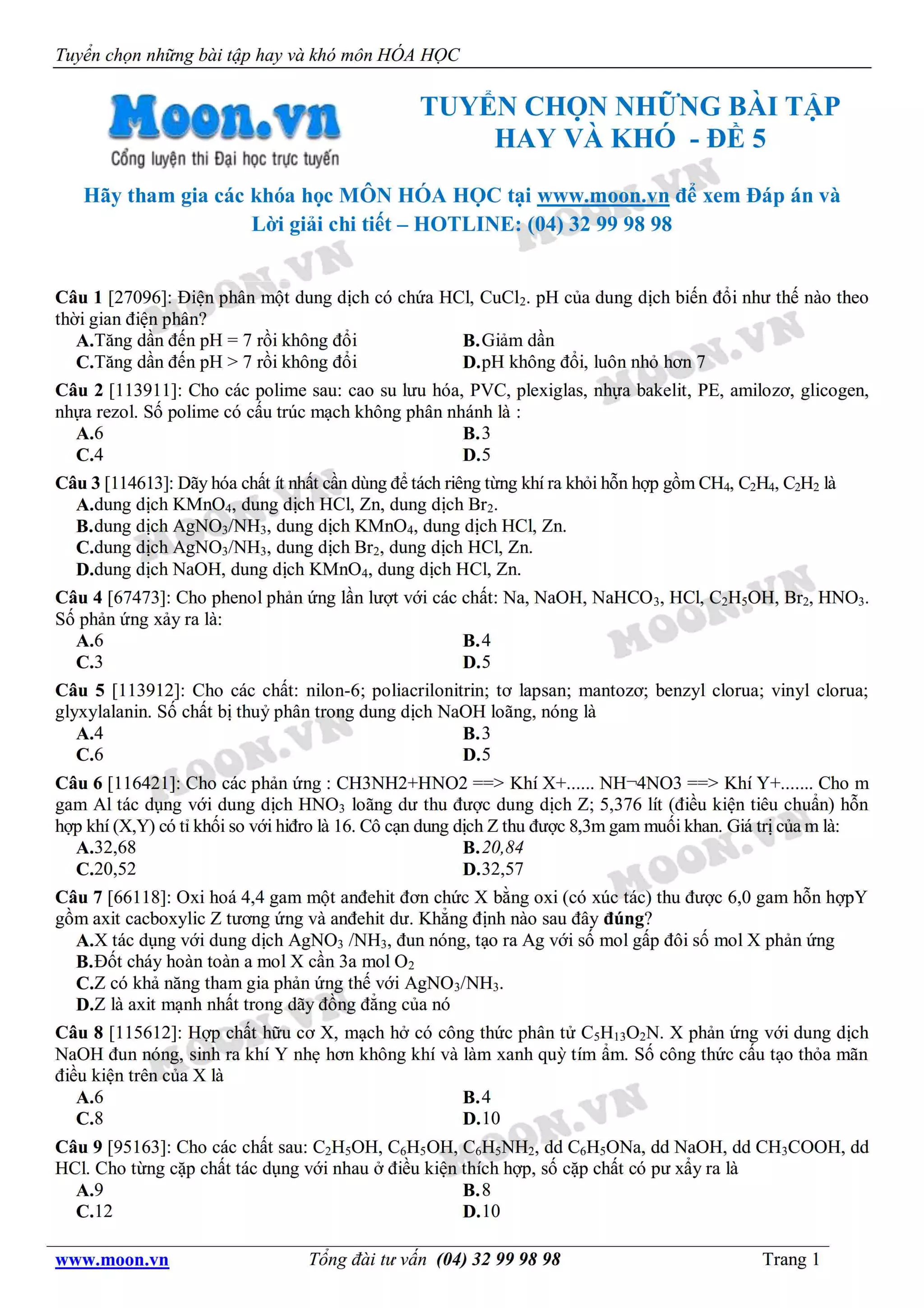 Hoa tuyen chon_nhung_bai_tap_hay_va_kho_de_5 | PDF