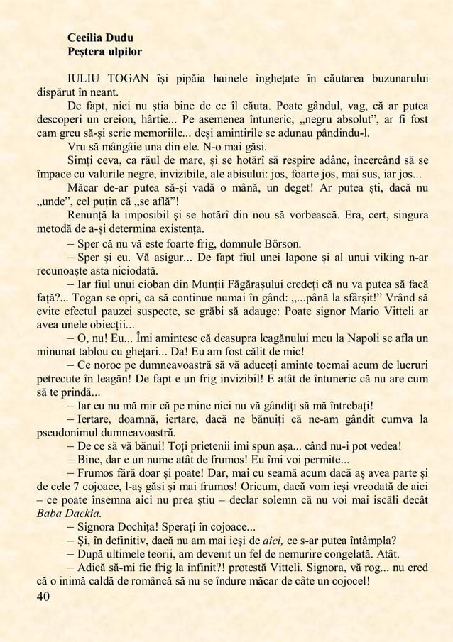 Hobana, ion (edit) fuga in spatiu-timp - v.1.0 | PDF