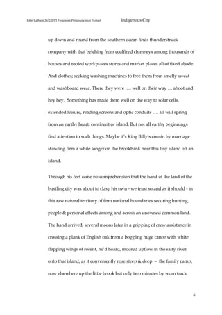 HOBART CITY HALL INDIGENOUS CITY CELEBRATION | PDF