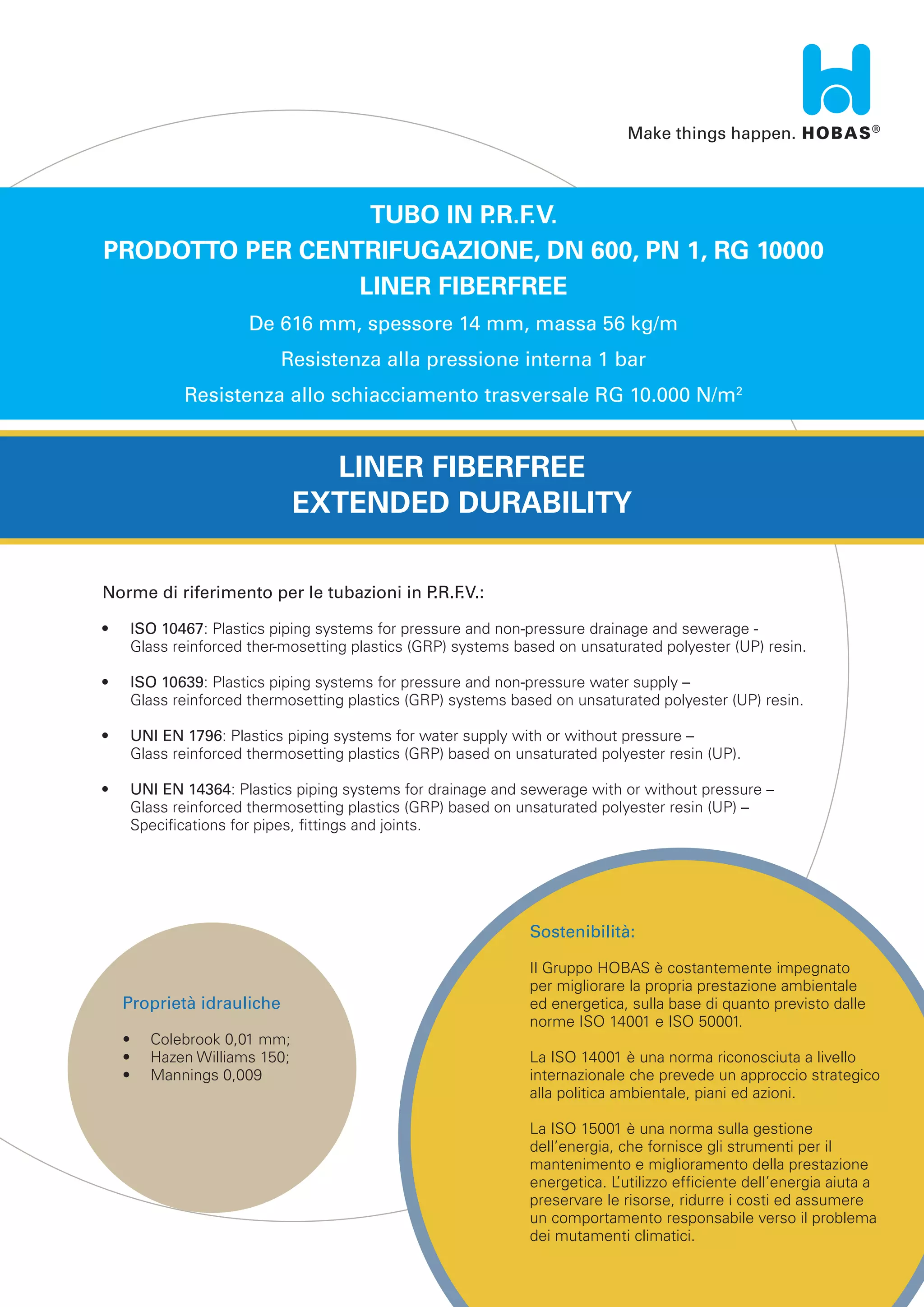 HOBAS Liner Fiberfree Flyer | PDF